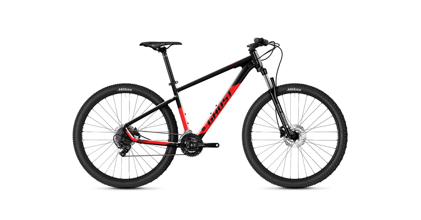 GHOST Kato Base 27.5 Black/Red Gloss - M | Mojekolo.sk