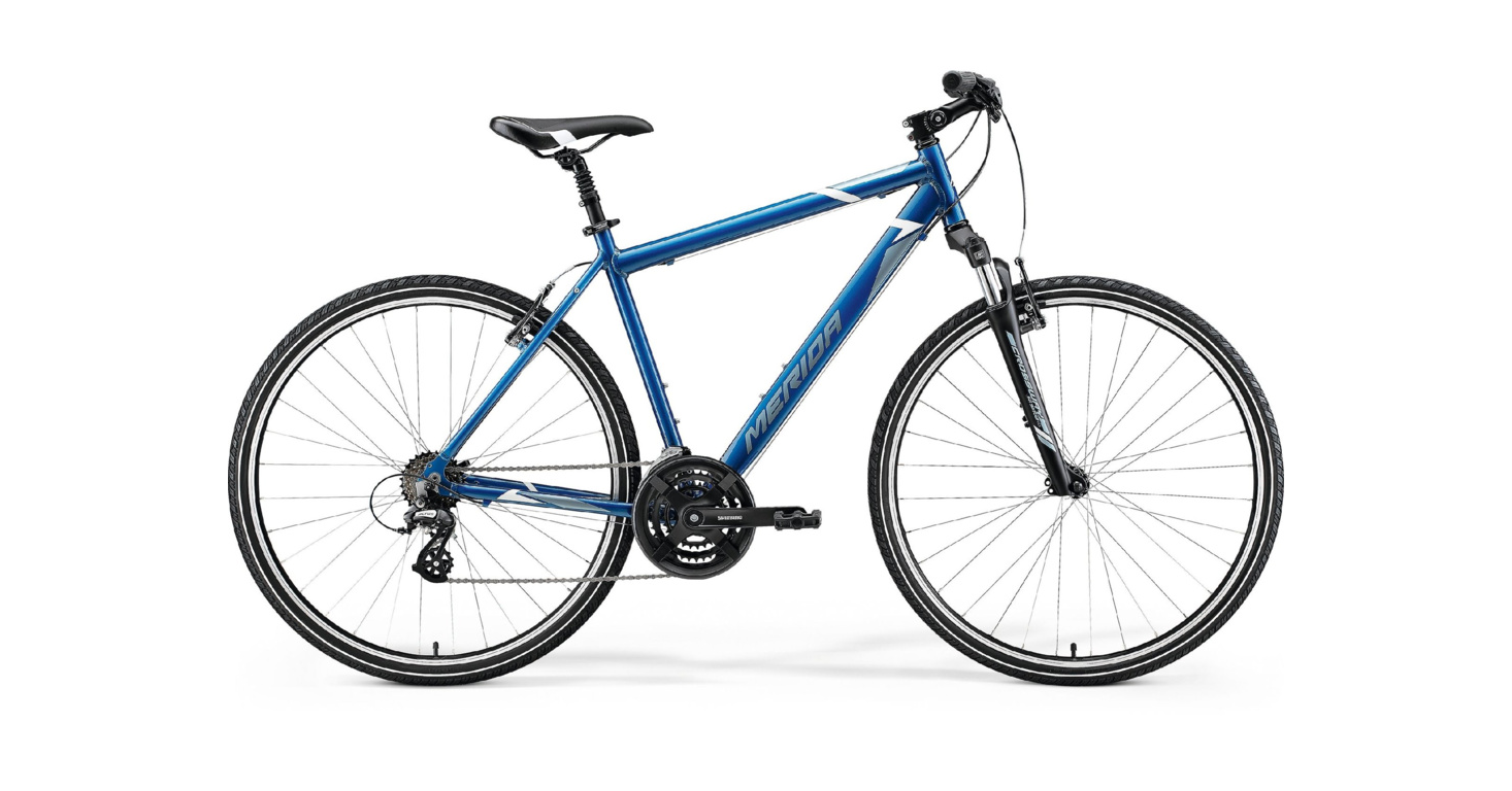 MERIDA Crossway 10-V Blue (Steel Blue/White) | Mojekolo.sk