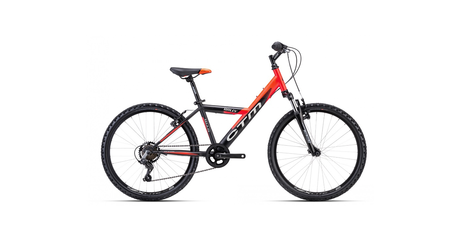 CTM Willy Matt Black/Neon Red | Mojekolo.sk