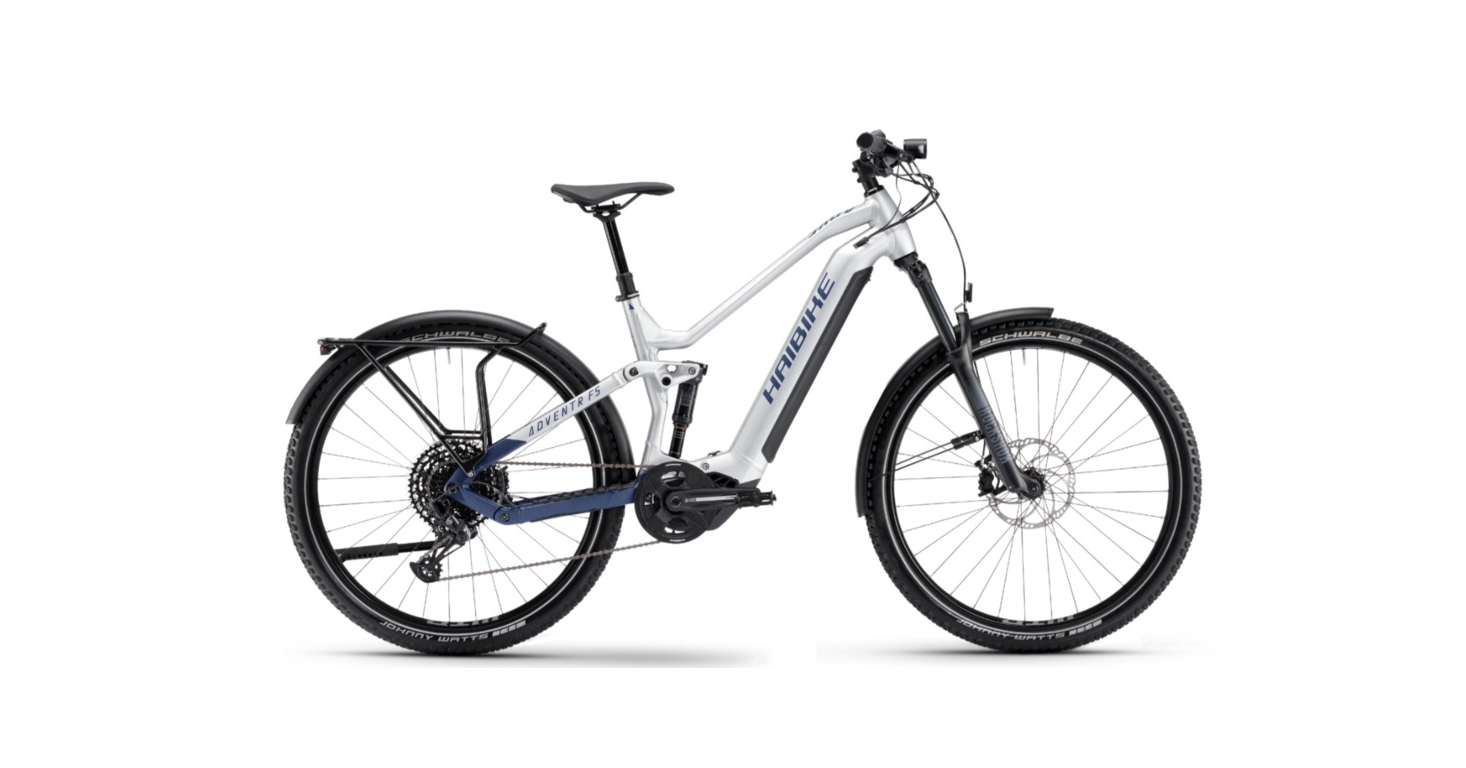HAIBIKE Adventr FS 9 Silver/Dark Blue Matt - XL | Mojekolo.sk
